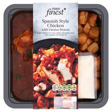 Tesco Finest Spanish Style Chicken with Patatas Bravas 400g - Tesco ...