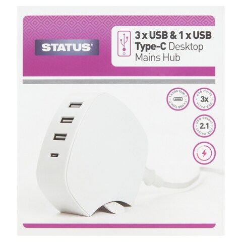 Status Desk Top Usb & C Adapter - Tesco Groceries