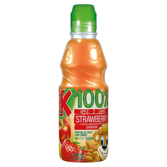 Kubus Banana & Strawberry 100% Drink 300Ml - Tesco Groceries
