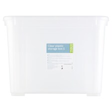 Tesco Clear Plastic Storage Box S - Tesco Groceries