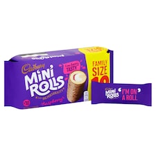 Cadbury Mini Rolls Raspberry 10 Pack - Tesco Groceries
