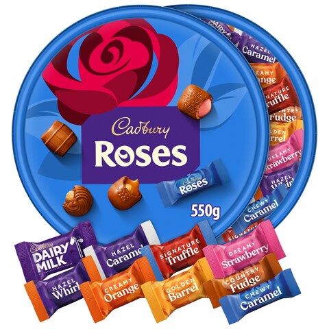 Cadbury Roses Chocolate Tub 550g - Tesco Groceries