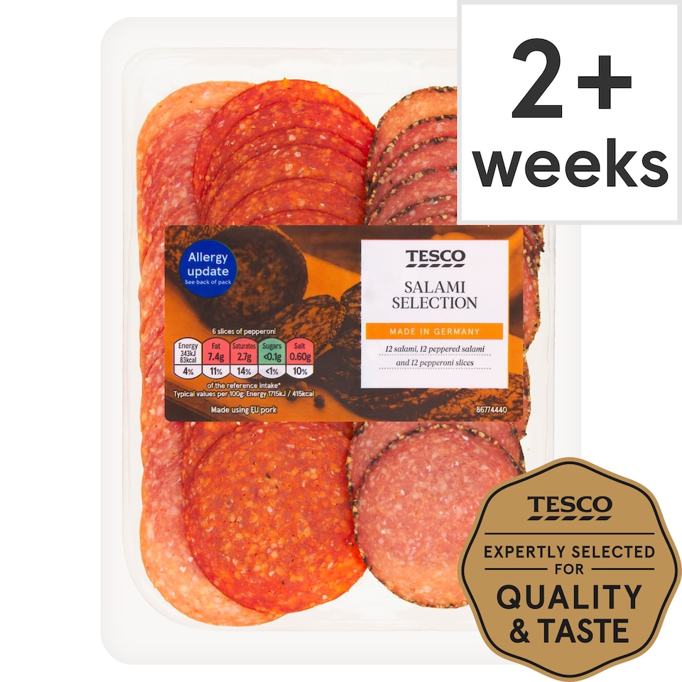 Tesco German Salami Selection 120G - Tesco Groceries