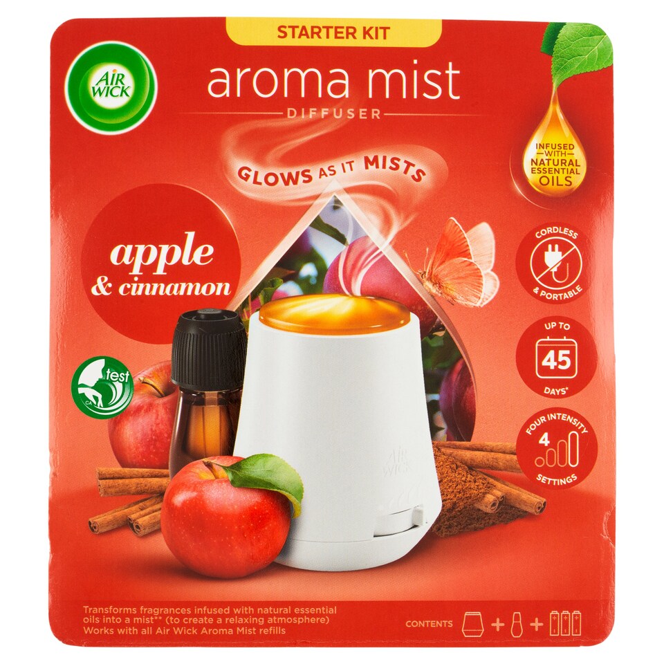 Air Wick Aroma Mist Diffuser Refill Apple & Cinnamon 20 ml - Tesco ...