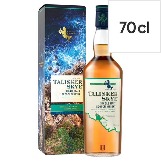 Talisker Skye Single Malt Scotch 70Cl - Smoky - Tesco Groceries
