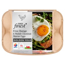 Tesco Finest Free Range Welsh Chestnut Maran Eggs 6 Pack - Tesco Groceries