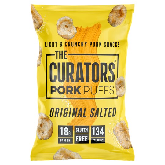 The Curators Original Salted Pork Puffs 25G - Tesco Groceries