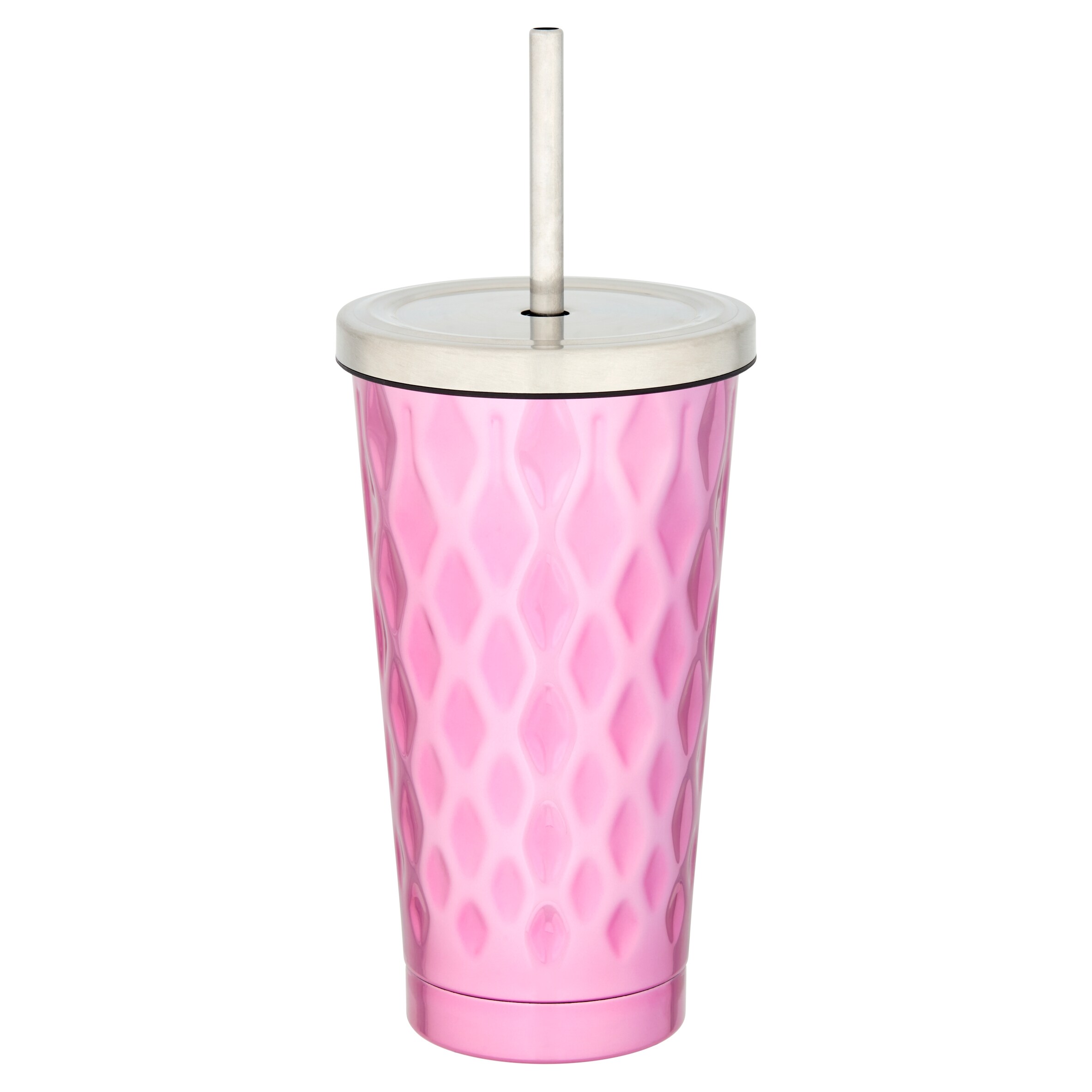 Tesco Pink Stainless Steel Cup 450Ml - Tesco Groceries