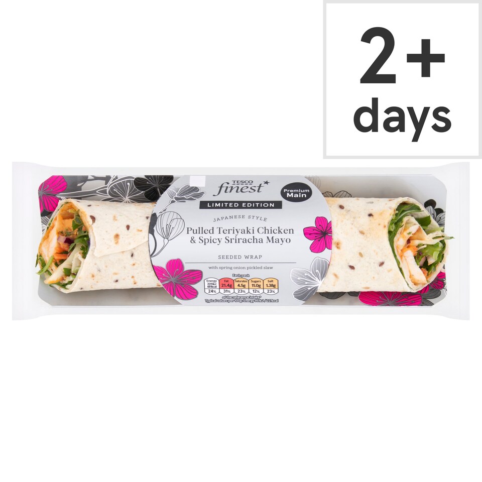 Tesco Finest Teriyaki Chicken & Spicy Sriracha Wrap - Tesco Groceries