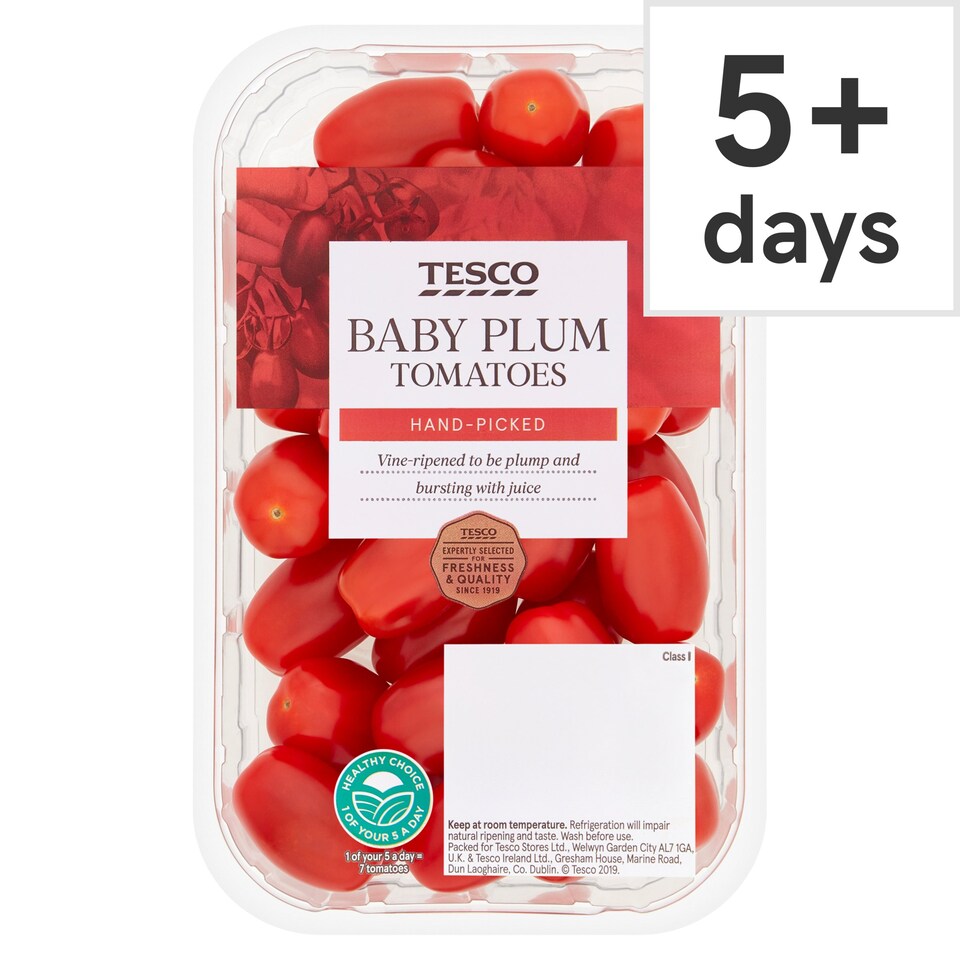 Tesco Baby Plum Tomatoes 300G - Tesco Groceries