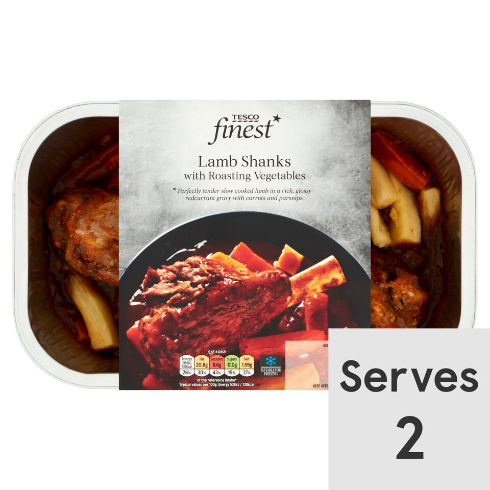 Tesco Finest Lamb Shanks & Vegetable 1.15Kg - Tesco Groceries
