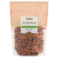 Tesco Almonds Natural & Crunchy 200 g - Tesco Groceries
