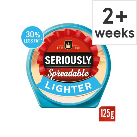 Seriously Spreadable Lighter Cheese Spread 125g - Tesco Groceries