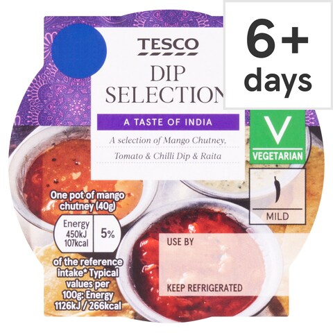 Tesco Indian Inspired Dip Selection 120g - Tesco Groceries