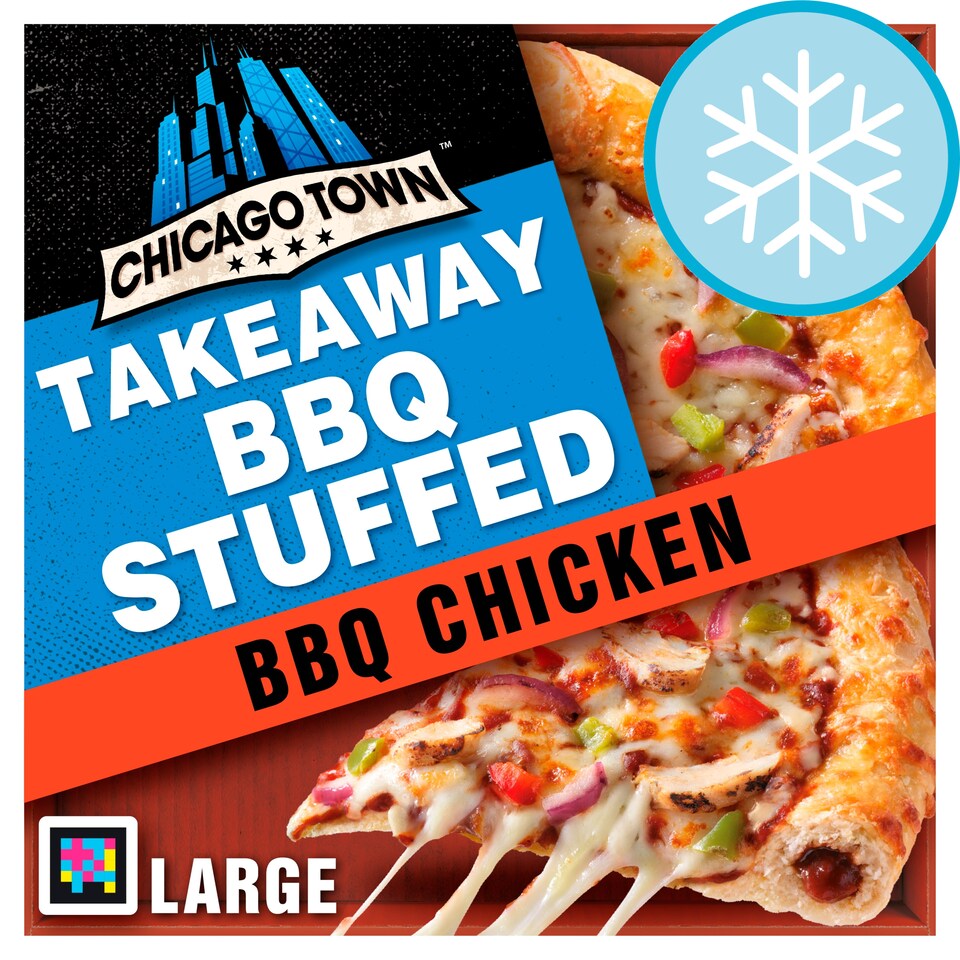 Chicago Town Takeaway Stuffed Crust BBQ Chicken Pizza 668g - Tesco ...