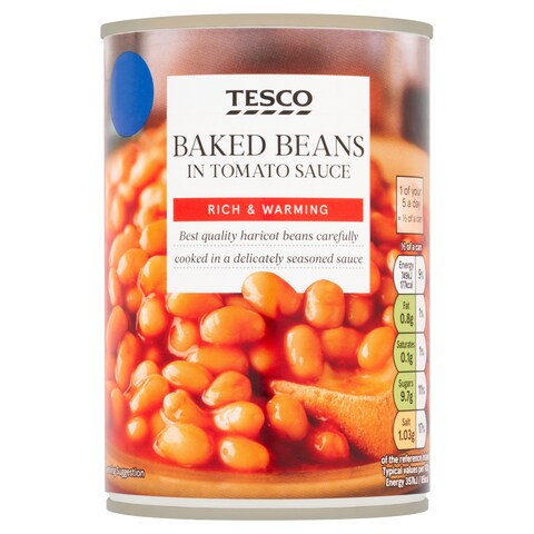 Tesco Baked Beans In Tomato Sauce 420G - Tesco Groceries