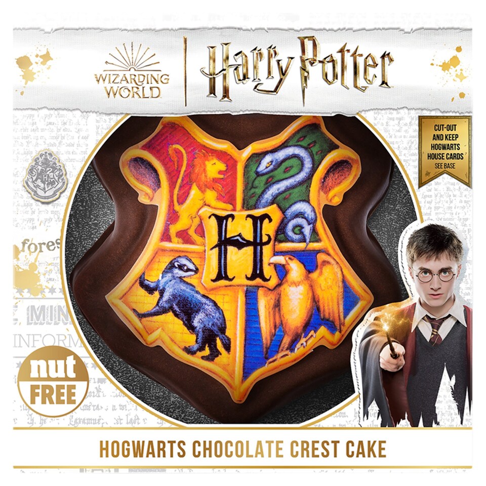 Harry Potter Hogwarts Chocolate Crest Cake - Tesco Groceries