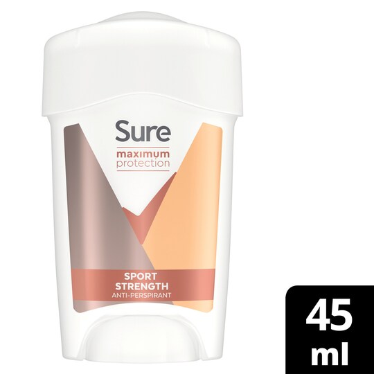 Sure Maximum Protection Sport Strength Cream Antiperspirant Deodorant ...