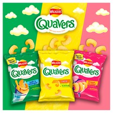 Walkers Quavers Cheese Snacks 6 Pack 16G - Tesco Groceries