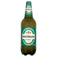 TS RASTINGER CLASSIC LIGHT DRAFT BEER 4% 1,5 l - Tesco Groceries