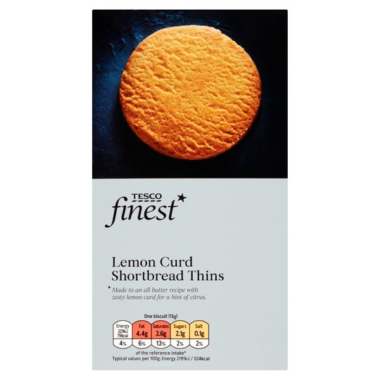 Tesco Finest Lemon Curd Shortbread 210G - Tesco Groceries