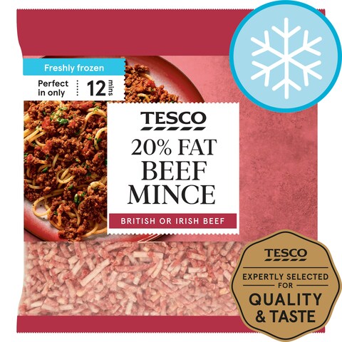Tesco Minced Beef 20% Fat 1Kg - Tesco Groceries
