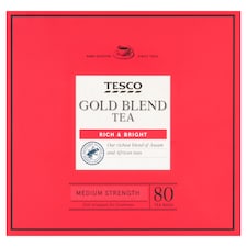 Tesco Gold Blend 80 Teabags 250G - Tesco Groceries