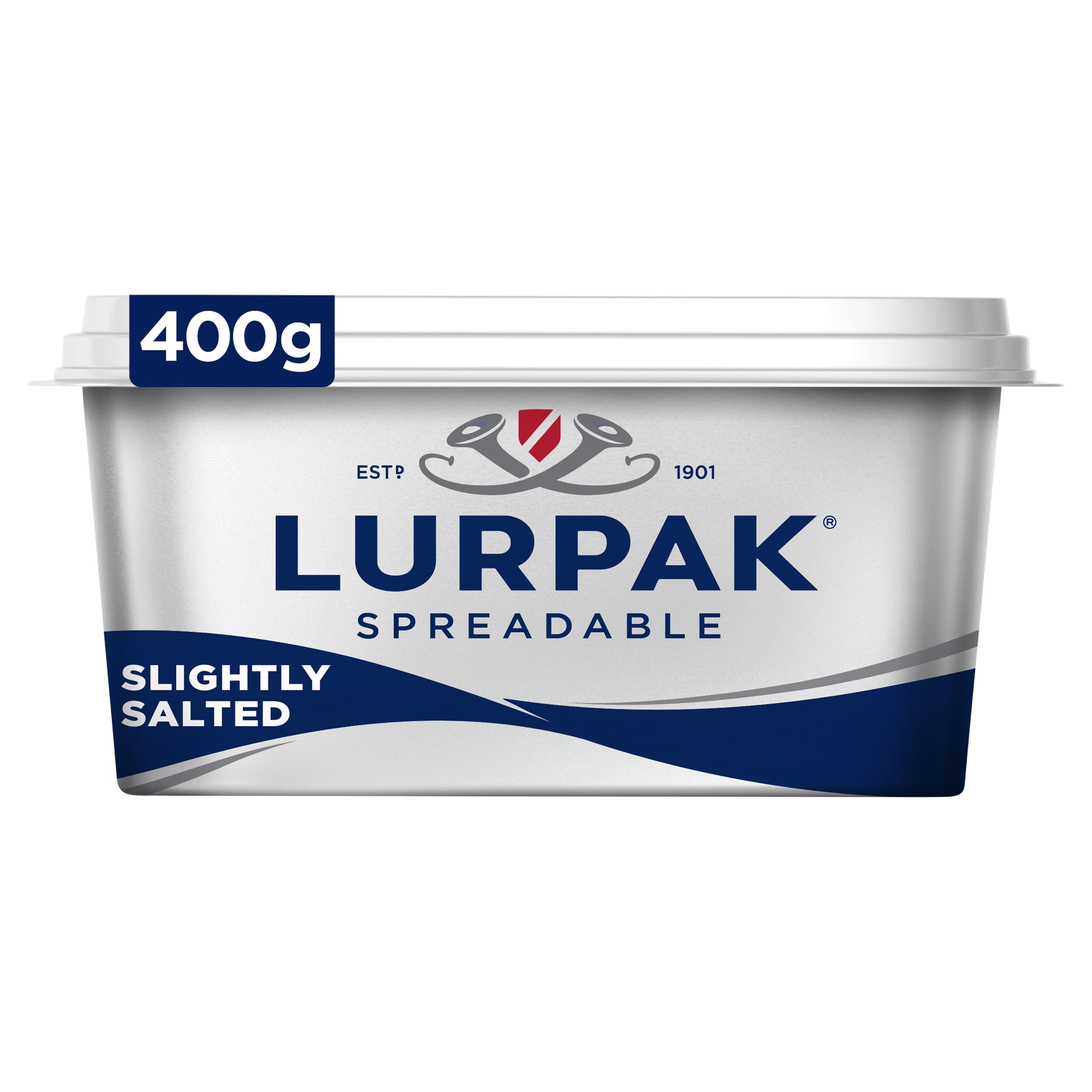 Lurpak Slightly Salted Spreadable Blend of Butter and Rapeseed Oil 400g ...