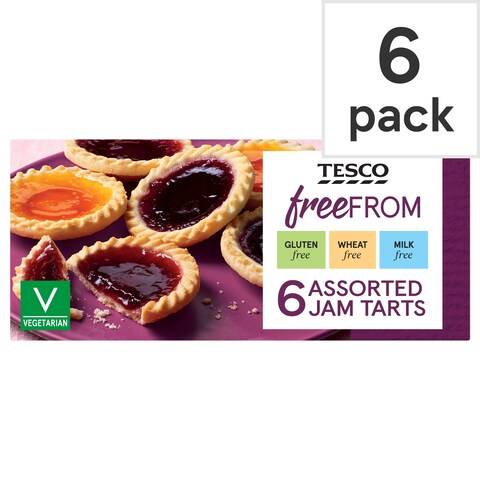 Tesco Free From Assorted Jam Tarts 6 Pack - Tesco Groceries