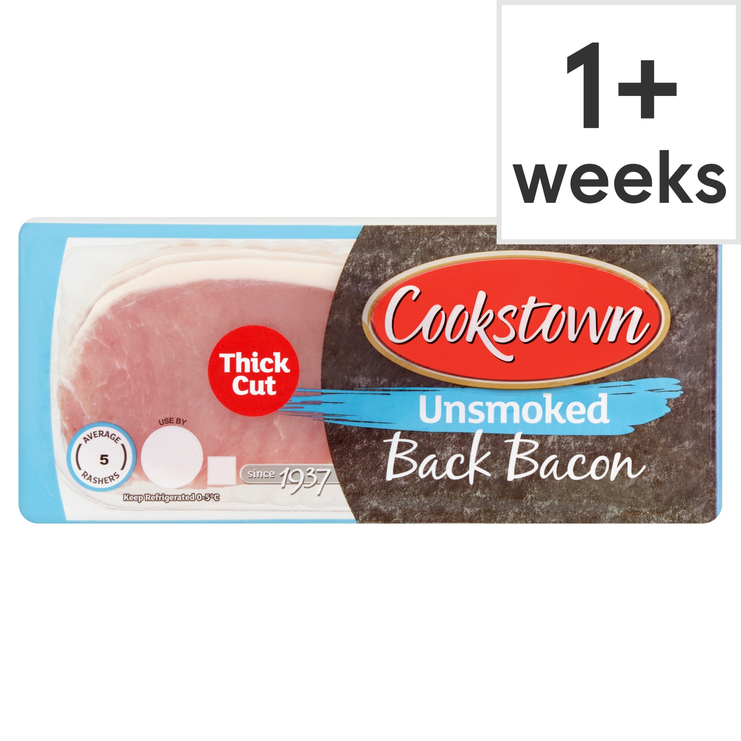 Cookstown Unsmoked Thick Cut Back Bacon 250G - Tesco Groceries