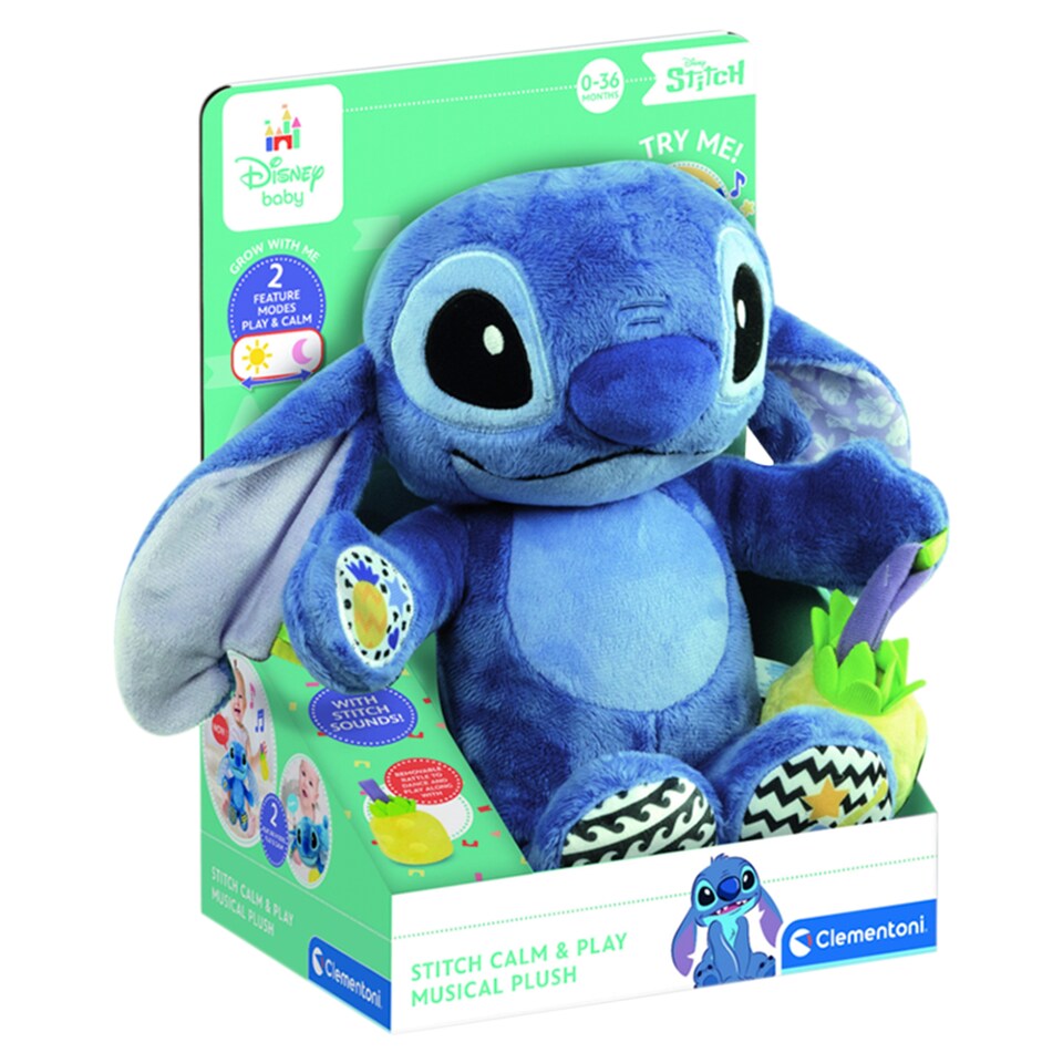 Disney Baby Stitch Calm & Play Musical Plush - Tesco Groceries