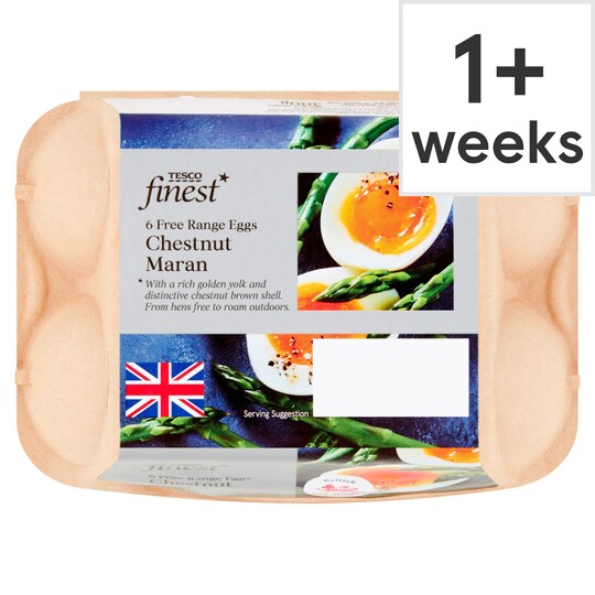 Tesco Finest 6 Free Range Chestnut Maran Eggs - Tesco Groceries