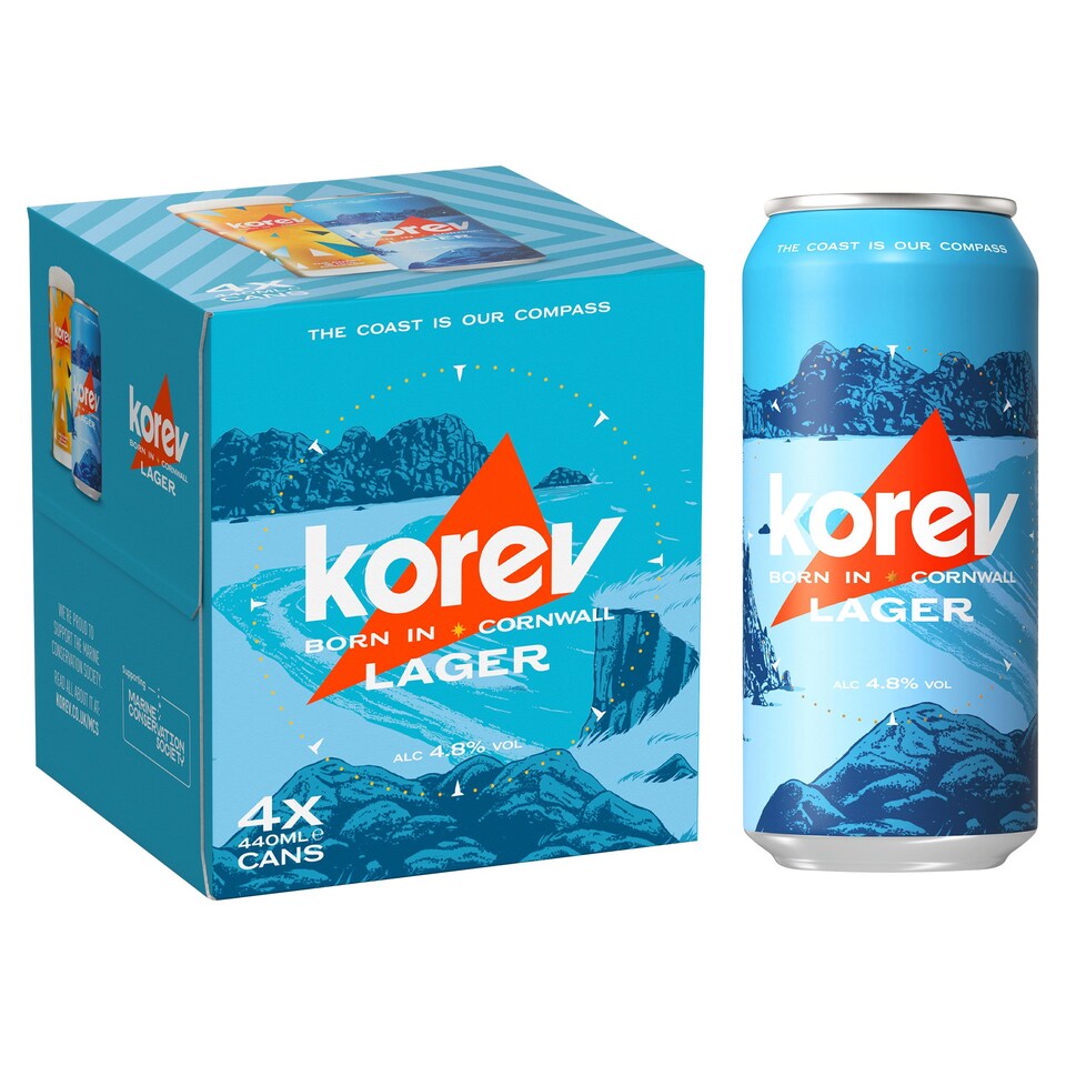 Korev Lager 4x440ml - Tesco Groceries
