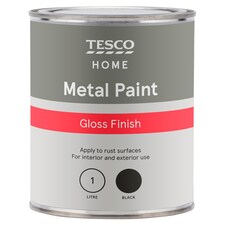 Tesco Rust Black Gloss Paint - Tesco Groceries