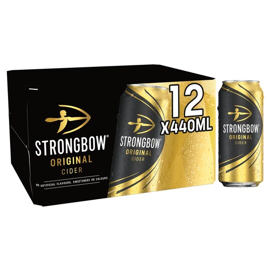 Strongbow Original Cider 12 X 440Ml - Tesco Groceries