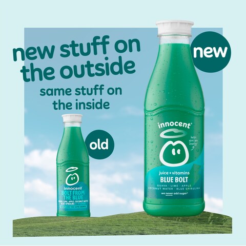 Innocent Plus Blue Bolt Guava & Lime Juice with Vitamins 750ml - Tesco ...