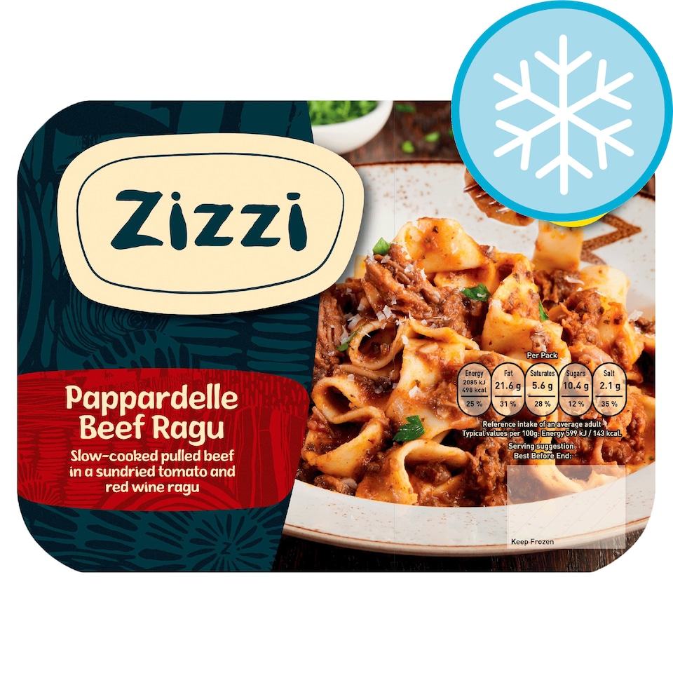 Zizzi Pappardelle Beef Ragu 400g - Tesco Groceries