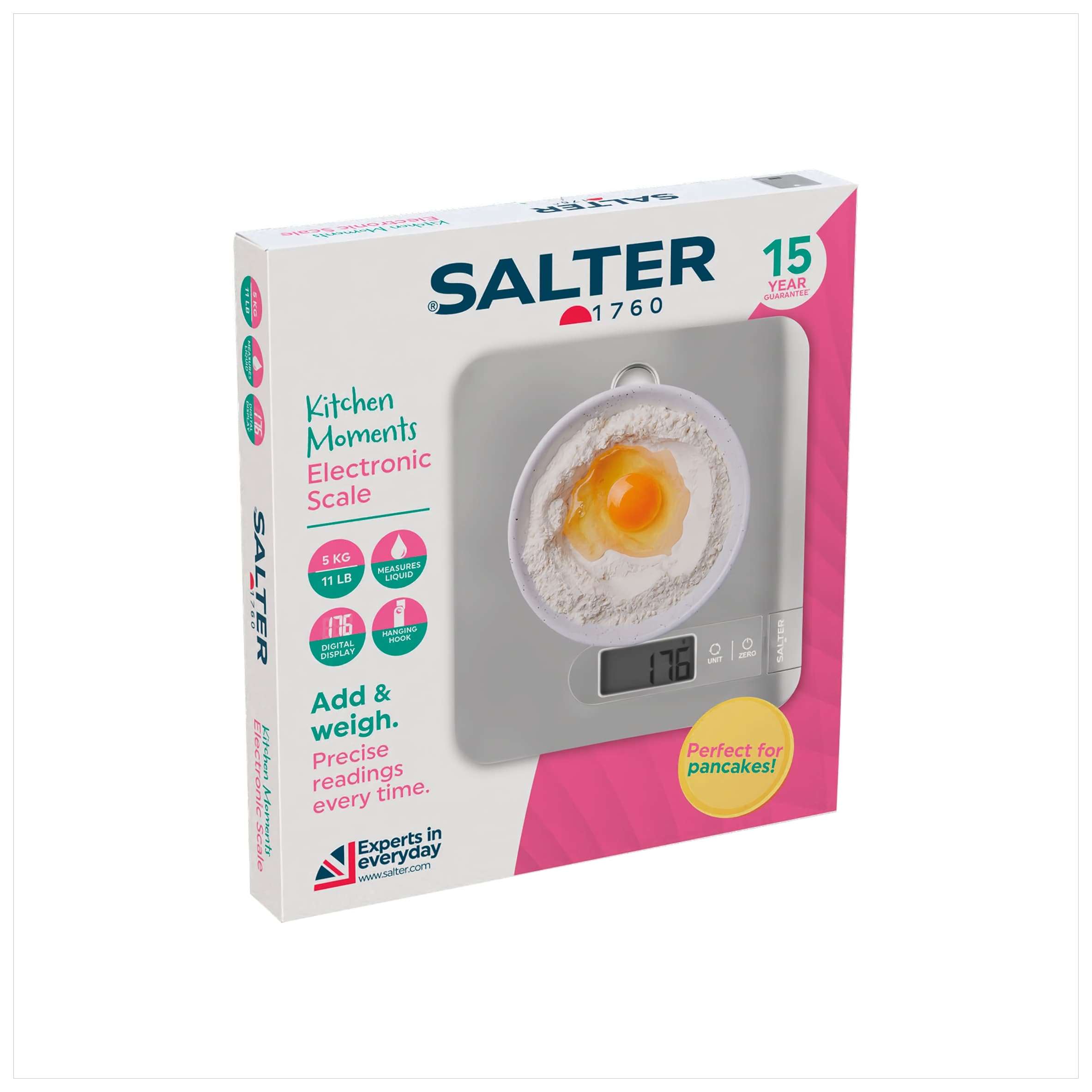 Salter Grey Square Kitchen Scale - Tesco Groceries