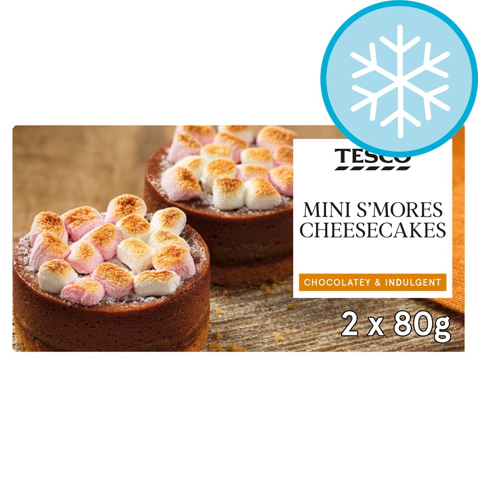 Tesco Mini S'mores Cheesecakes 2X80g - Tesco Groceries