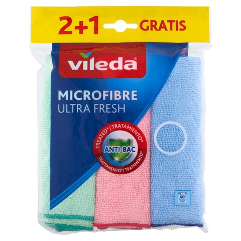 Vileda Ultra Fresh Microfibre Wipes 3 pcs - Tesco Groceries