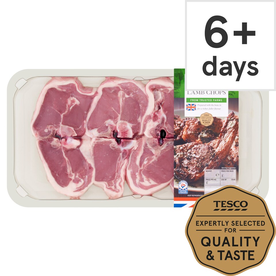 Tesco Lamb Chops 550G - Tesco Groceries