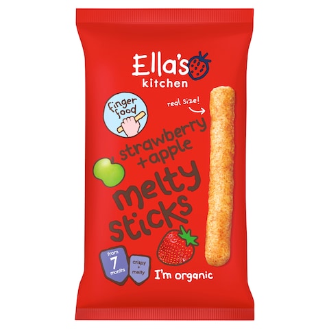 Ella's Kitchen Organic Melty Sticks Strawberry & Apple 7m+ 16g - Tesco ...