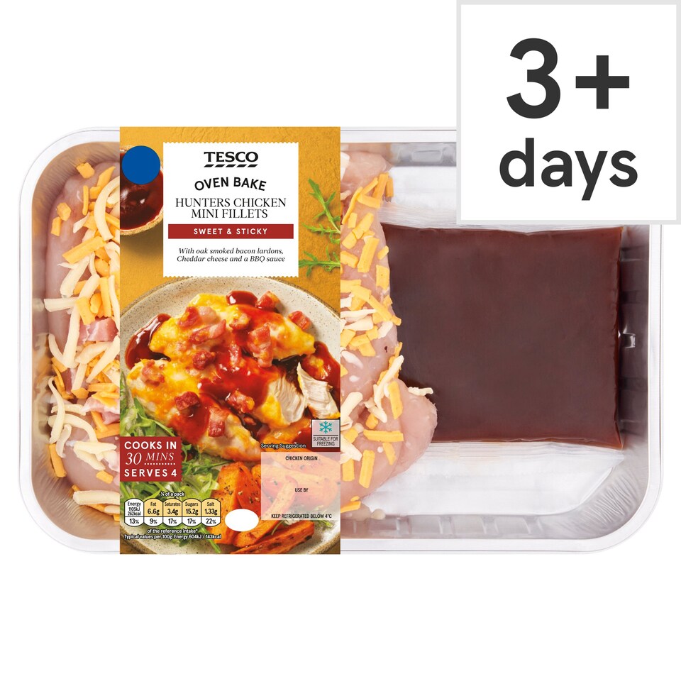 Tesco Hunters Chicken Mini Fillets 820g - Tesco Groceries
