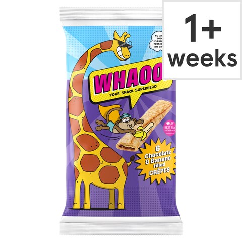 Whaoo! 6 Chocolate and Banana Filled Crepes 192g - Tesco Groceries
