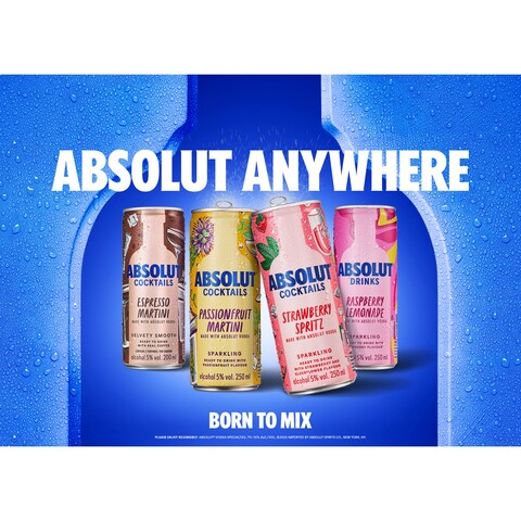 Absolut Drinks Raspberry Lemonade 250Ml - Tesco Groceries