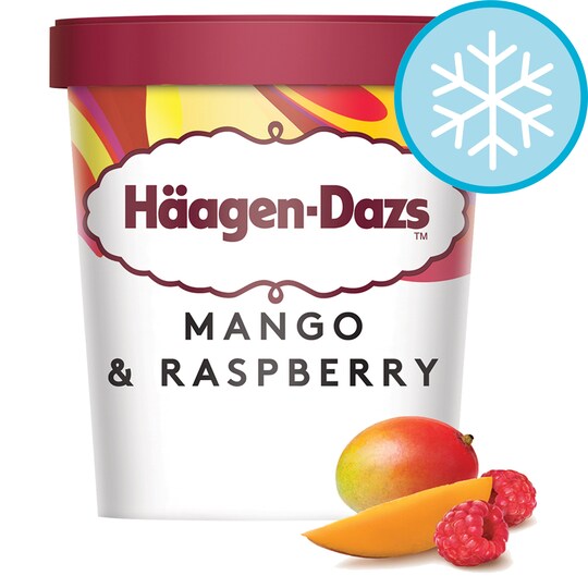 Haagen-Dazs Mango & Raspberry Ice Cream 460Ml - Tesco Groceries