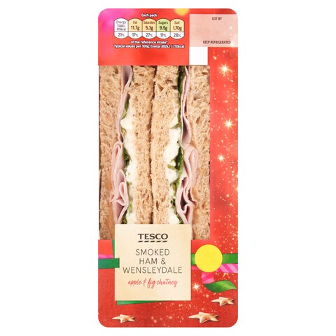 Tesco Smoked Ham & Wensleydale Sandwich - Tesco Groceries