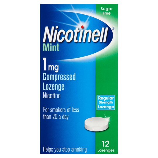 Nicotinell Lozenge Mint 1Mg 12S - Tesco Groceries