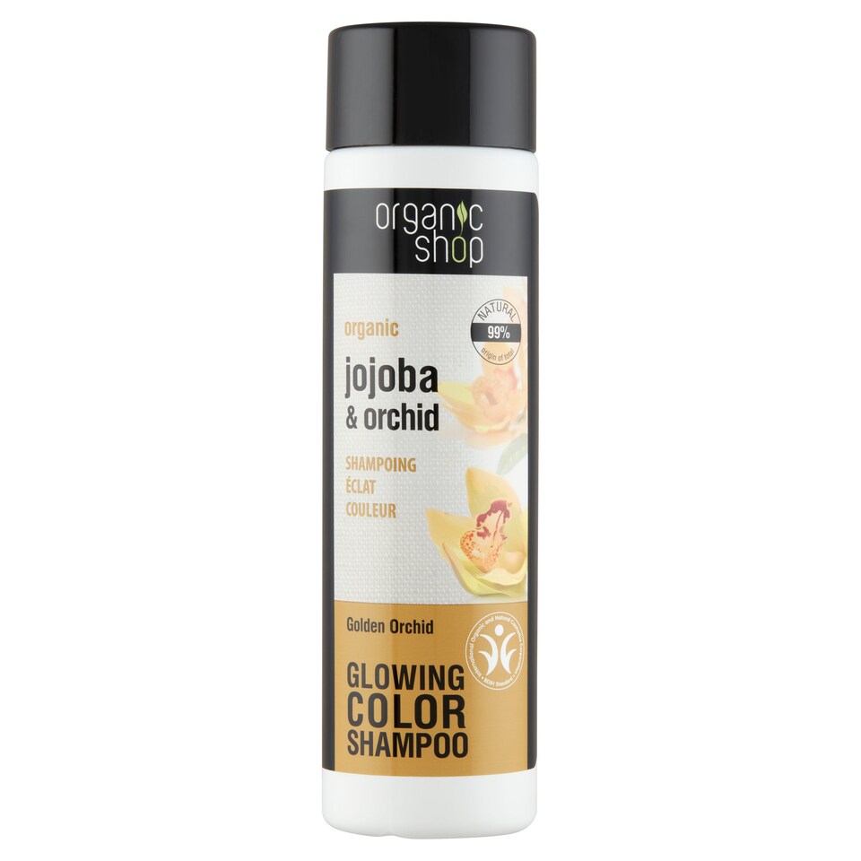 Organic Shop Golden Orchid Color Glowing Shampoo 280 ml - Tesco Groceries