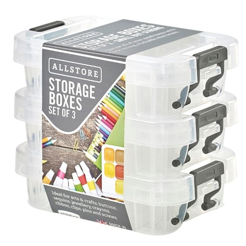 WHITE STORAGE BOXES SET OF 3 - Tesco Groceries